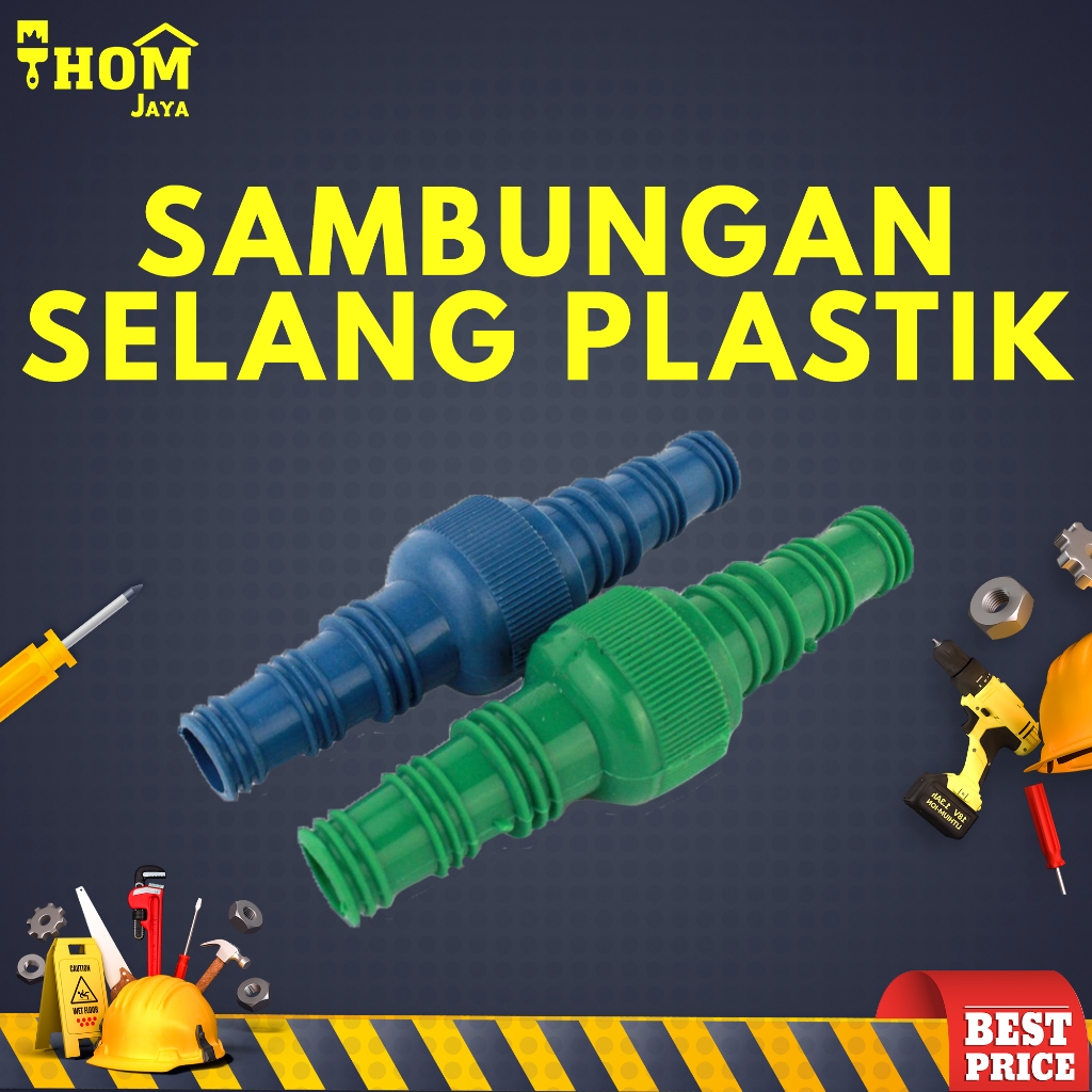 Jual SAMBUNGAN SELANG AIR PLASTIK / SAMBUNGAN SELANG PVC / KONEKTOR ...