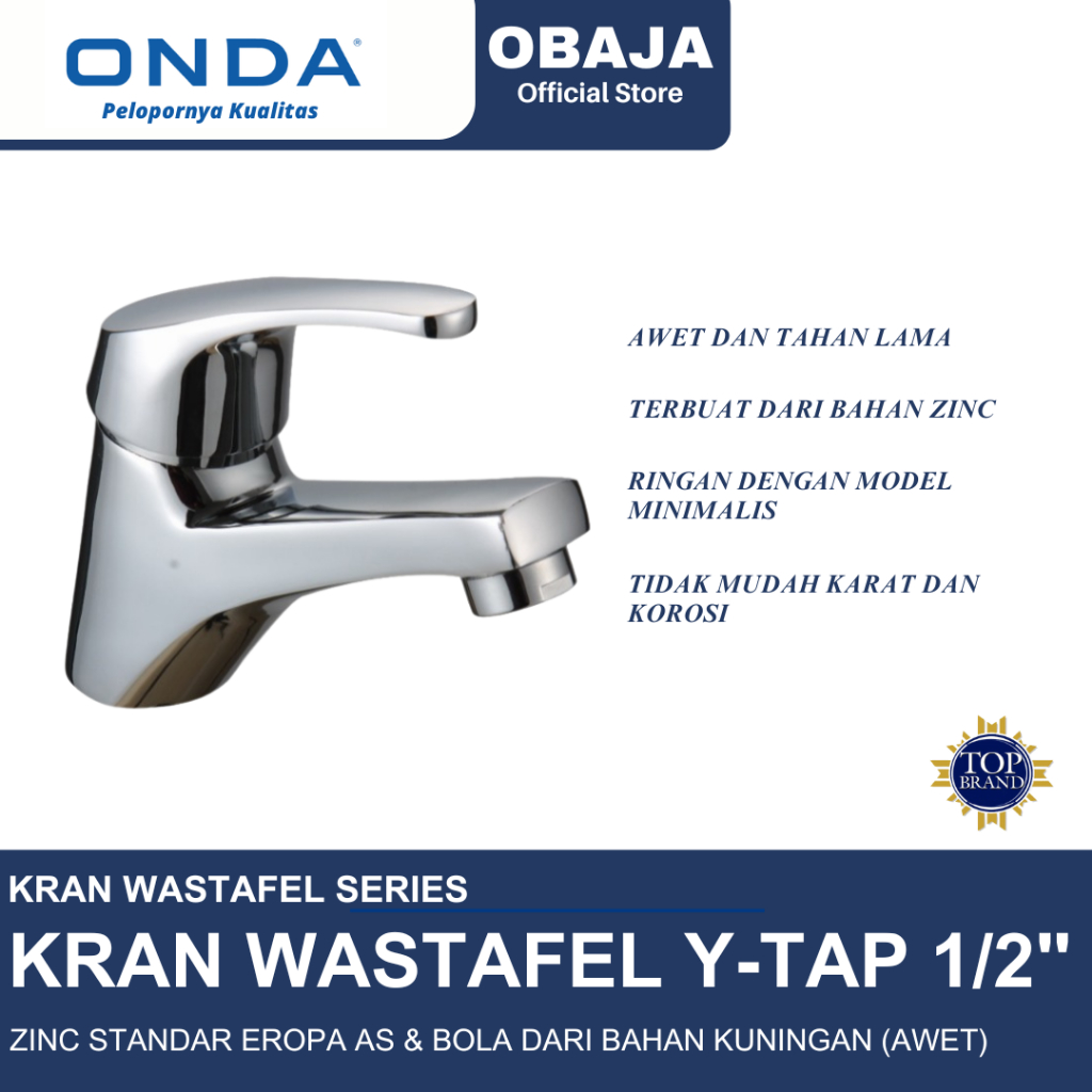 Jual Onda Kran Wastafel Y TAP / Kran Cuci Tangan Y TAP Onda | Shopee Indonesia