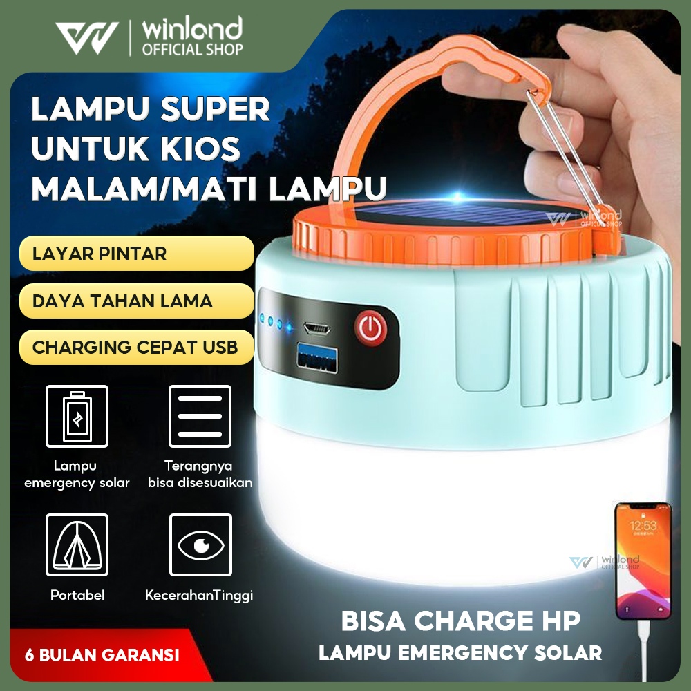 Jual Winland Lampu Emergency Solar Tahan Lama LED Gantung Portable ...