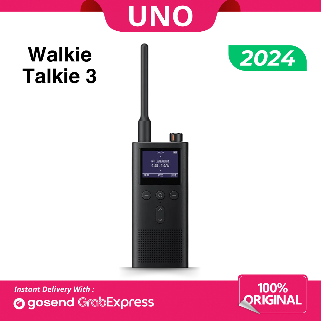 Jual MI Walkie Talkie 3 1.77"Color Screen 5W Power 13day Standby Dual ...