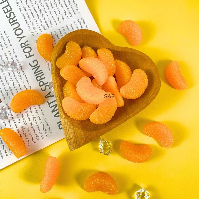 Jual Jeruk Kupas Slice Artificial Palsu - Fake Orange Props Dekorasi ...