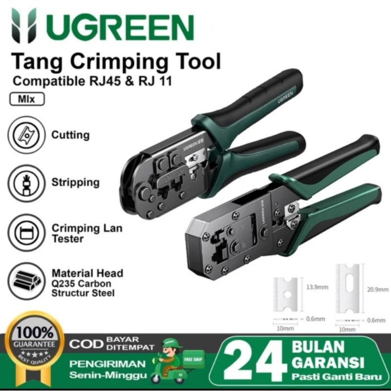 Jual Ugreen Tang Crimping Tool RJ45 RJ11 LAN Network Crimping ...