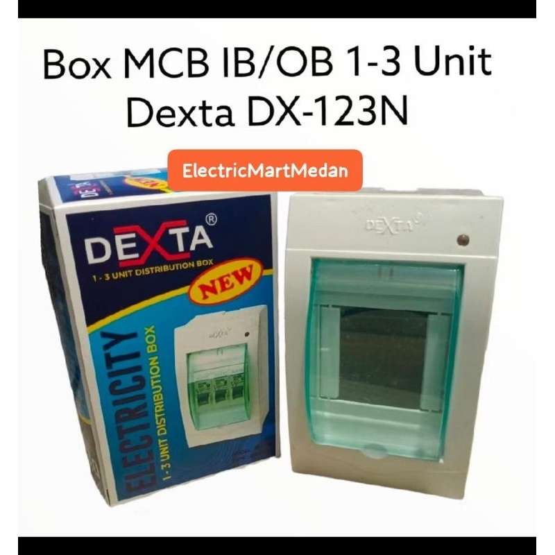 Jual box mcb 1-3 grup+lampu inbow/outbow/box stut DX123n DEXTA | Shopee ...