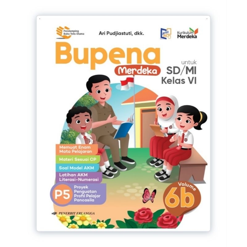 Jual Buku Bupena Merdeka Erlangga kelas 6b SD/MI Kurikulum Merdeka ( buku original ) | Shopee ...