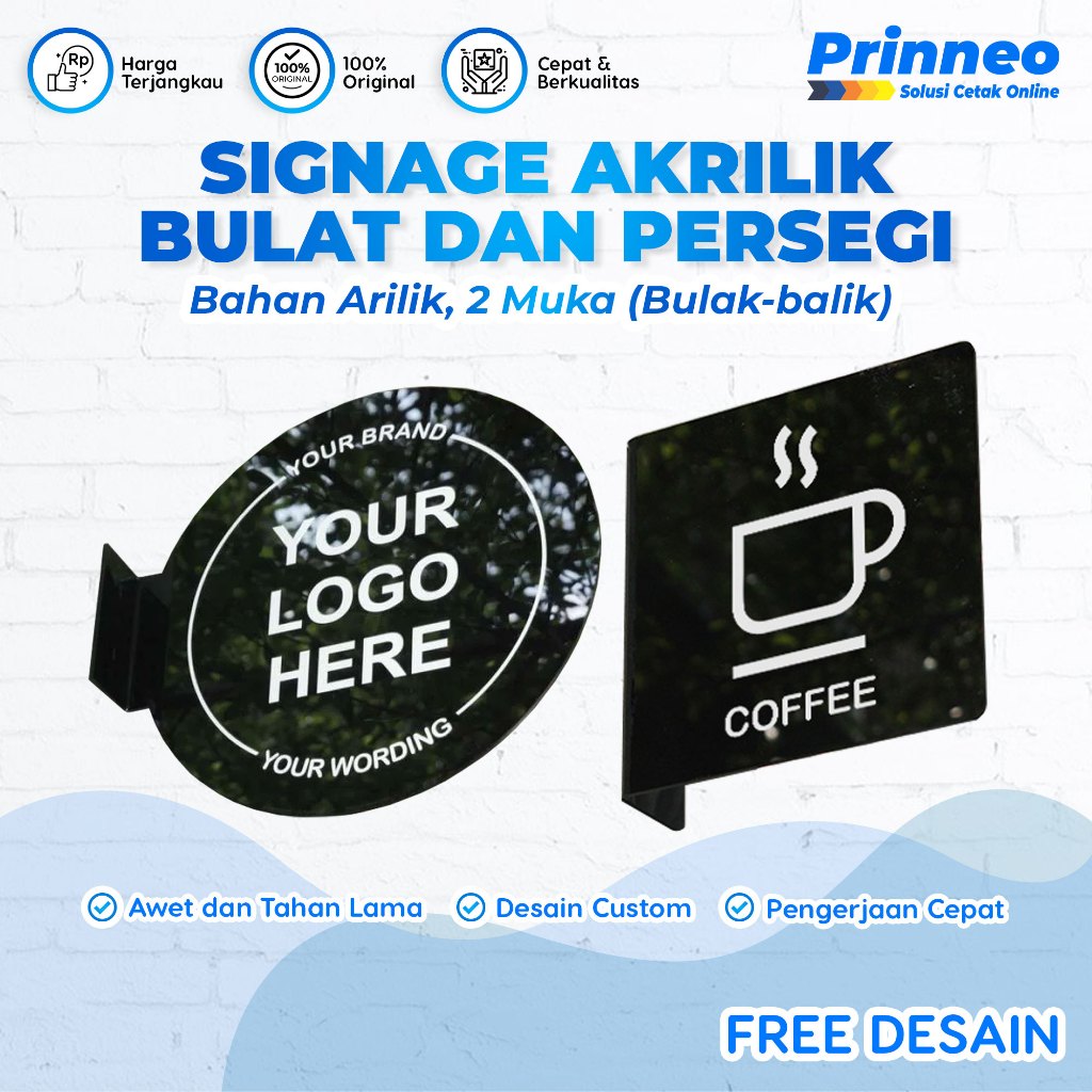 Jual SIGNAGE AKRILIK CUSTOM, DESAIN SENDIRI, SIGN BOARD ACRYLIC ...