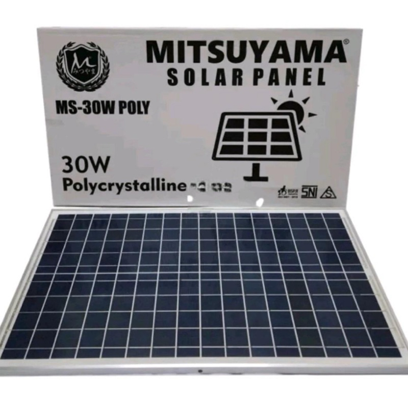 Jual Solar Panel Cell Papan Surya 30wp Poly Crystalline Mitsuyama | Shopee Indonesia