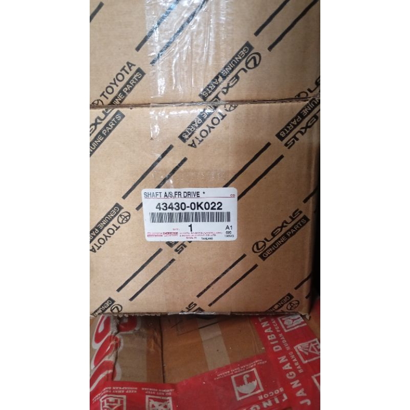 Jual cv joint drive shaft as roda depan Toyota fortuner hilux vigo ...