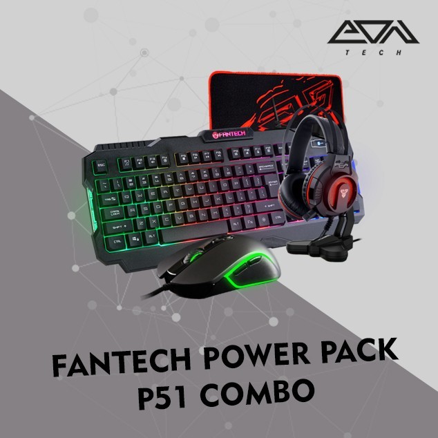 Jual Fantech POWER PACK P51 Combo Gaming Set Mouse & Keyboard (Shikari ...