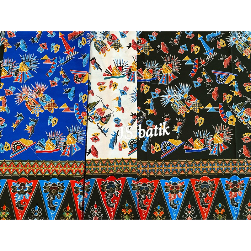 Jual Kain meteran Batik Tumpal Ondel Ondel Batik Jakarta bahan ...