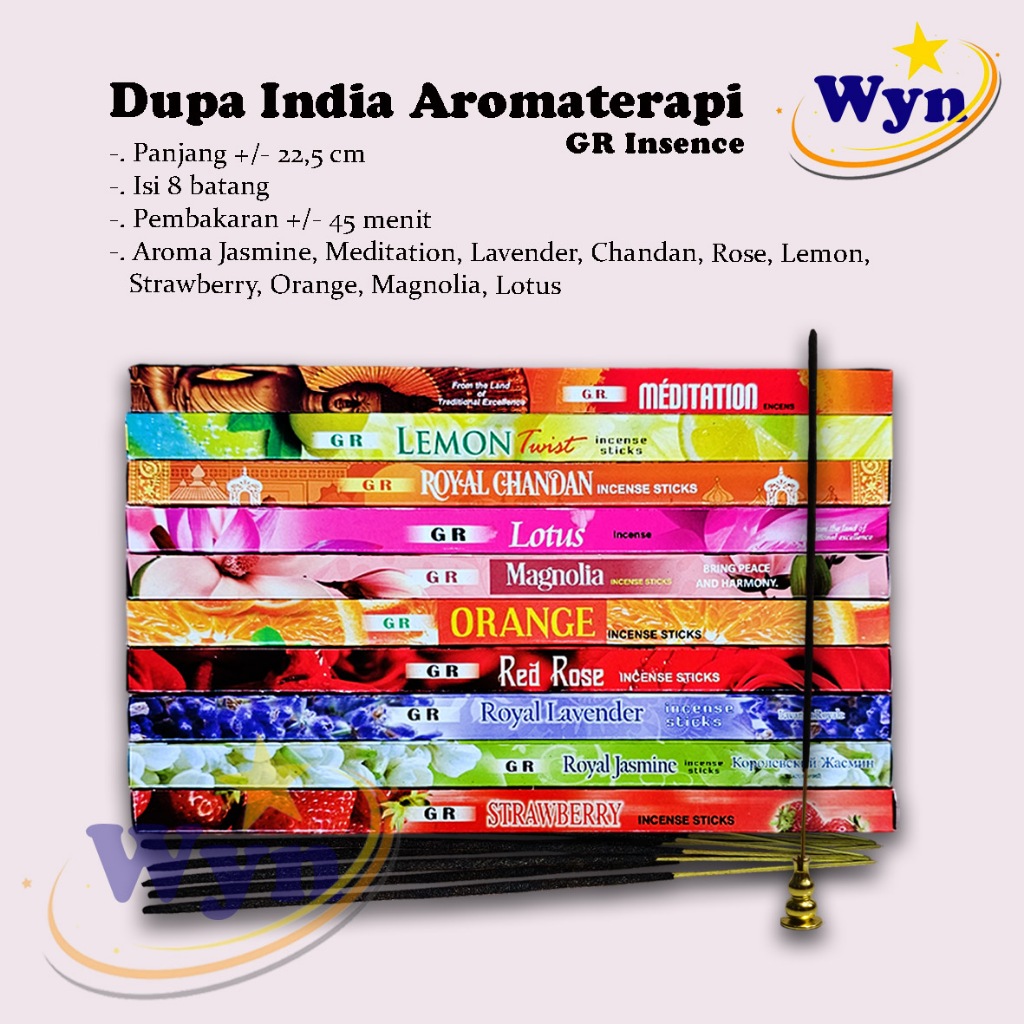 Jual Dupa India Aromaterapi GR wangi buah | Shopee Indonesia