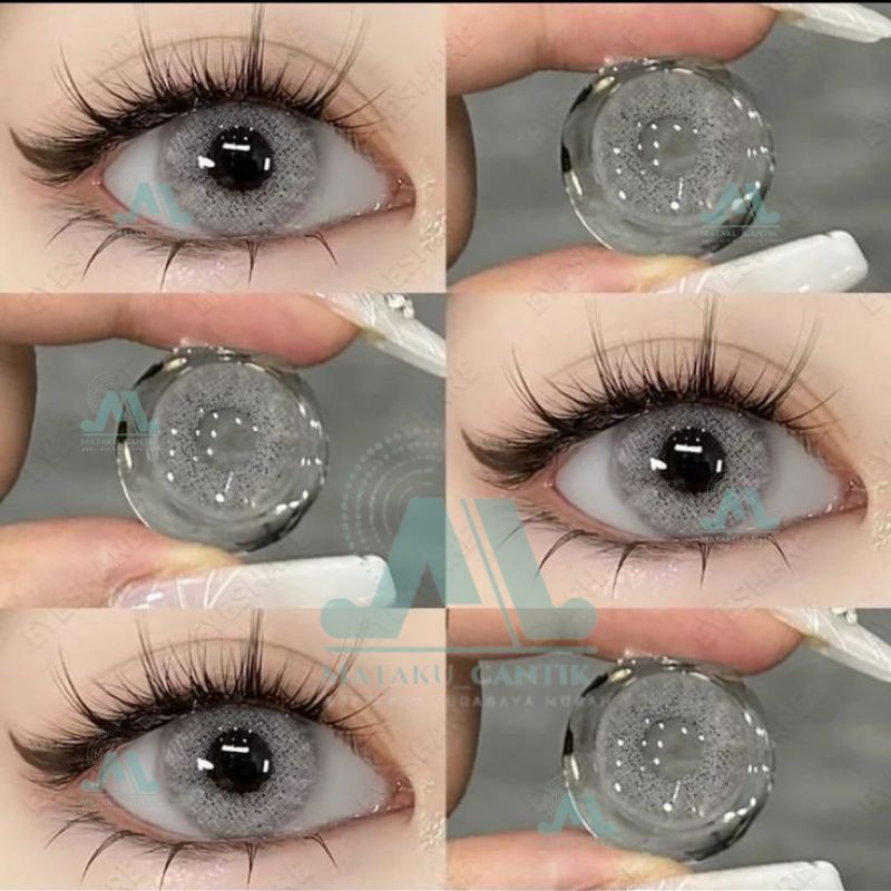 Jual Na1 Softlens Peemium Ash Grey Tanpa Ring Dimaeter 15 MM | Softlens ...