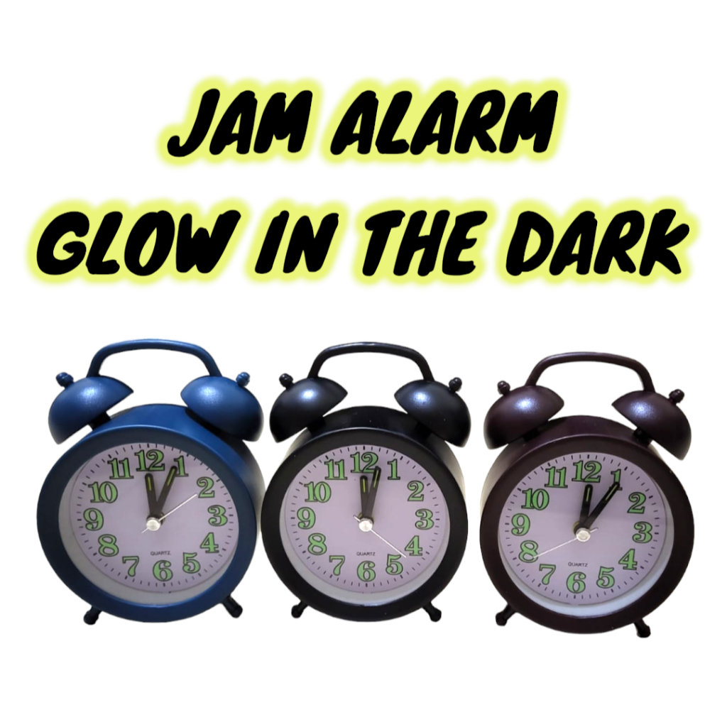 Jual GRATIS BATERAI Jam Alarm Weker Clock 8811 Glow in the Dark ...