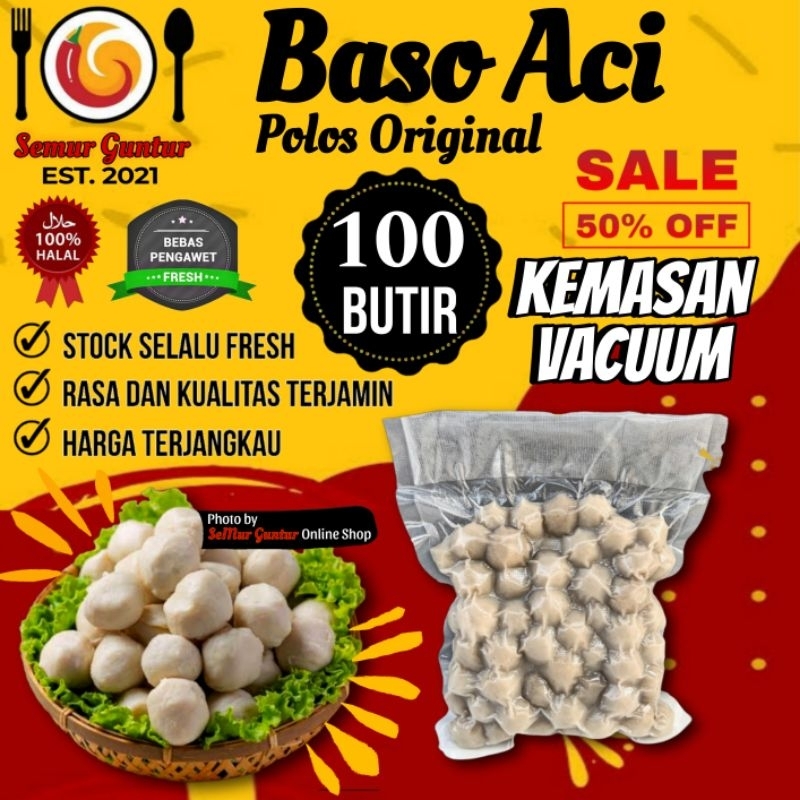 Jual 𝐁𝐚𝐬𝐨 𝐀𝐜𝐢 𝐏𝐨𝐥𝐨𝐬 𝐎𝐫𝐢𝐠𝐢𝐧𝐚𝐥 isi 𝟏𝟎𝟎 𝐁𝐮𝐭𝐢𝐫 Kemasan Vacuum Pack - Olahan ...