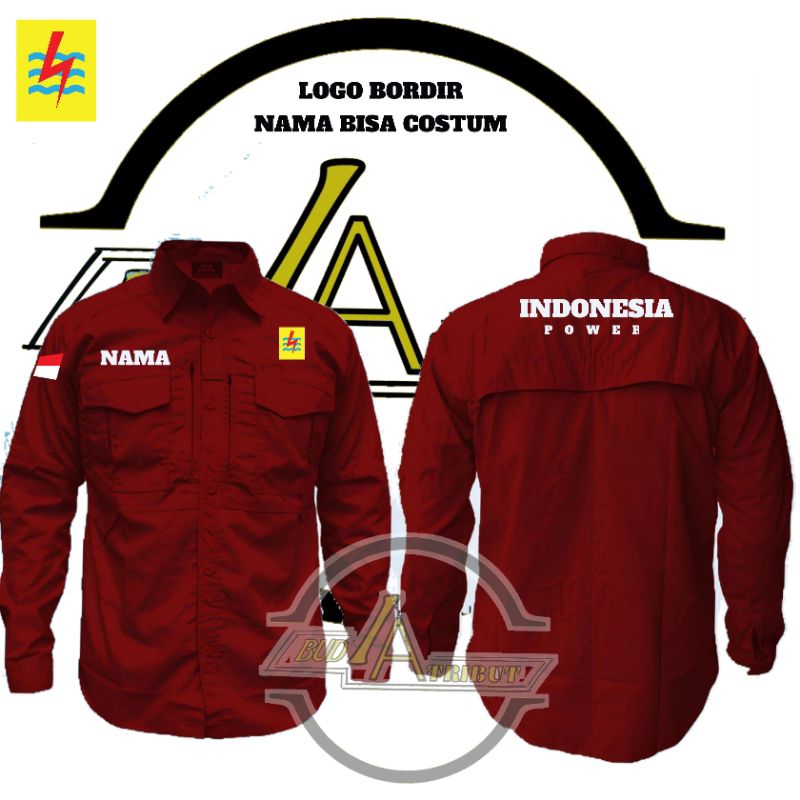 Jual kemeja m- tac pln / kemeja pdh pln / kemeja pdl pln / kemeja ...