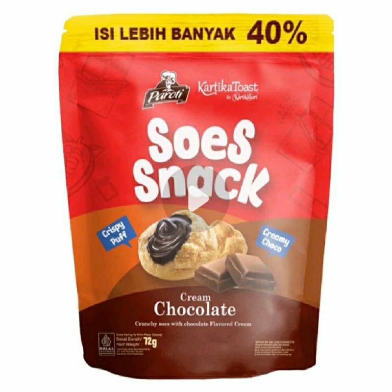 Jual Paroti Soes Snack Chocolate 75gr | Shopee Indonesia