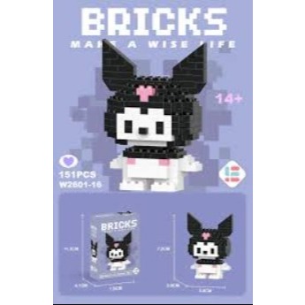 Jual COD- BRICK KUROMI NANO BLOCK KUROMI Kartun Mainan Bricks Edukasi ...