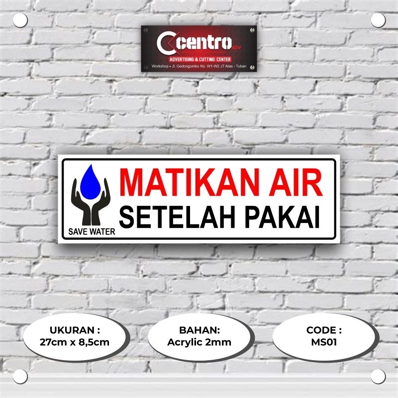 Jual SIGN AKRILIK/PAPAN AKRILIK PENANDA/PAPAN PERINGATAN/PETUNJUK ARAH ...