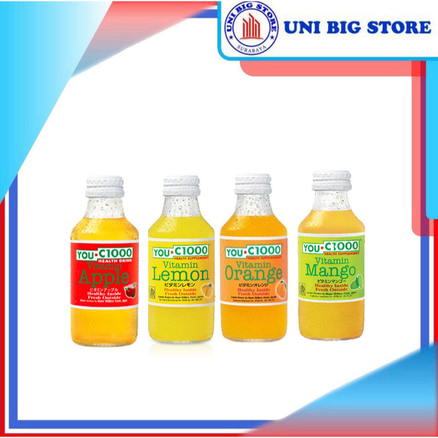Jual You-C 1000 mg Vit C Lemon - Orange - Apel - Mango 140 ml Vitamin ...