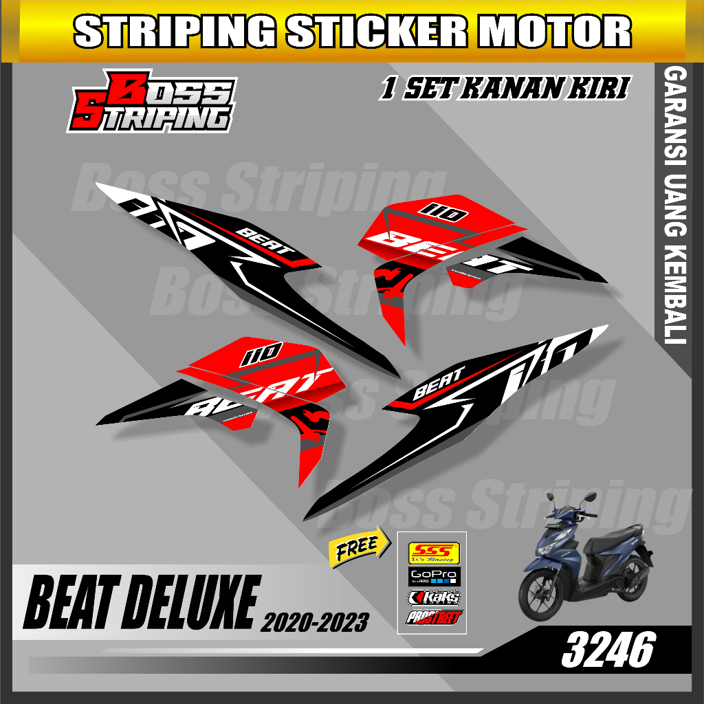 Jual Striping Beat Deluxe New Esp Street New 2020 - 2023 variasi semi ...