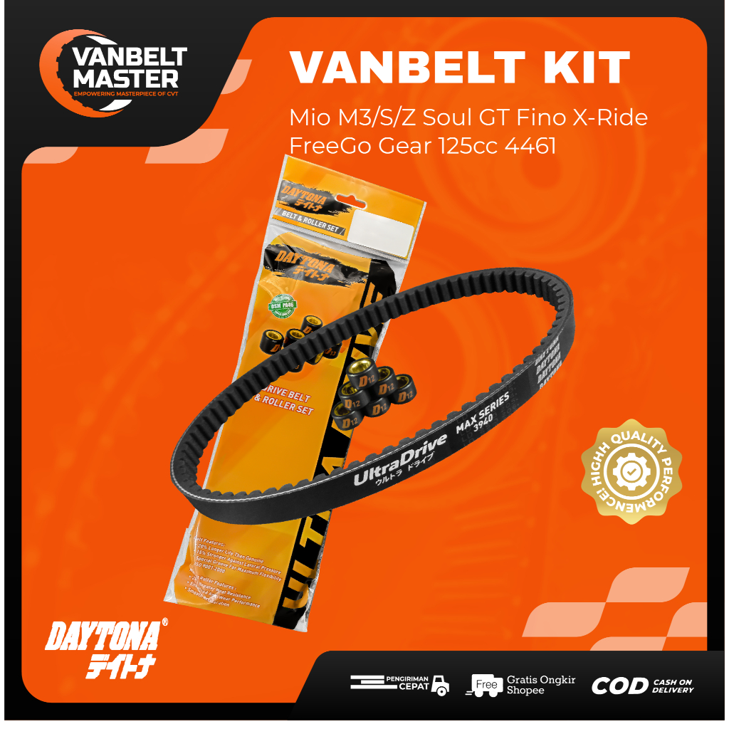 Jual Vanbelt Fanbelt Van Belt SET assy Yamaha Mio M3/S/Z GT125 Freego ...