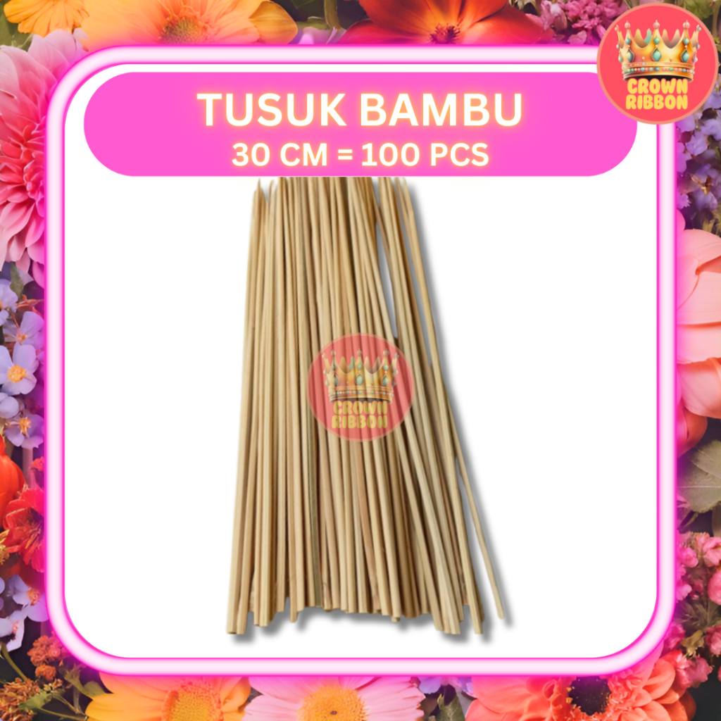 Jual Tusuk Bambu Buket Uang Bunga Panjang 30 cm / Tusuk Sate | Shopee ...
