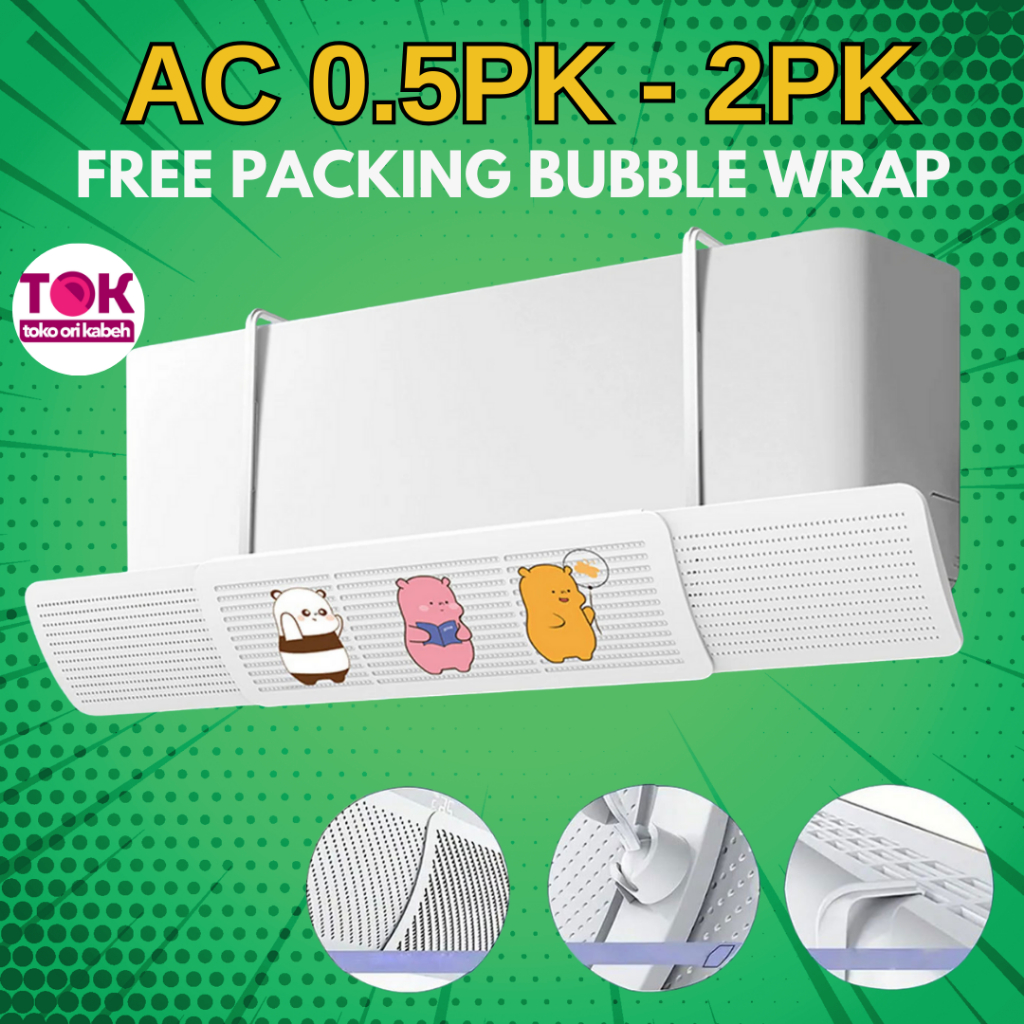 Jual Cover Penutup Lubang Indoor AC Penahan Hembusan Angin AC Talang AC ...