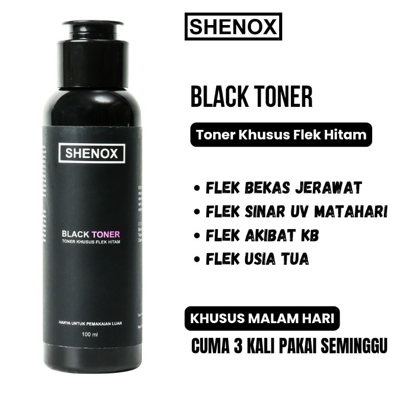 Jual Black Toner AHA BHA Shenox Skincare Penghilang Flek Hitam Paling Ampuh Resmi BPOM | Shopee ...