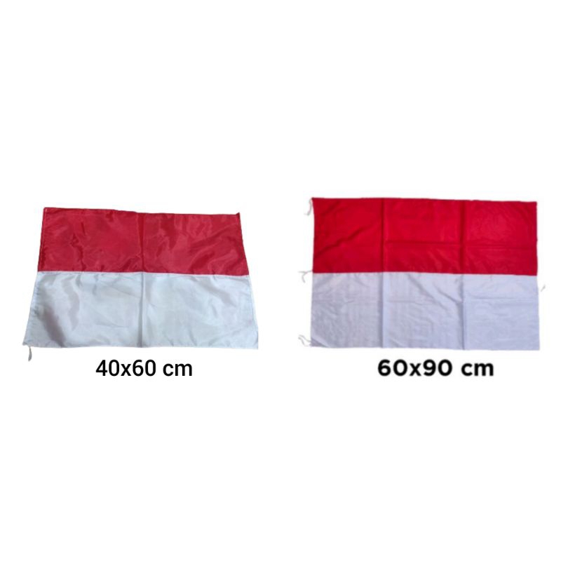 Jual Bendera Merah Putih Besar Kecil Rumah Ukuran 60x90cm / 40x60cm ...