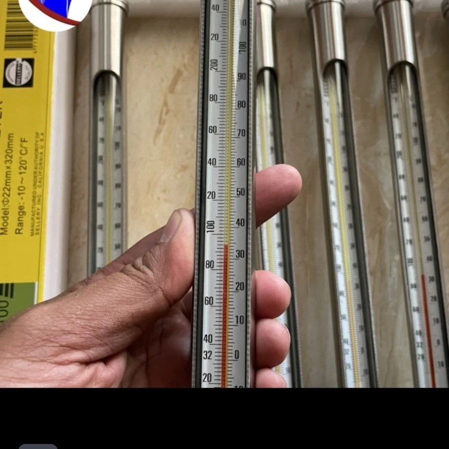 Jual Termometer Tank Sounding SS Minyak Sawit Sellery -10 +120 degree ...