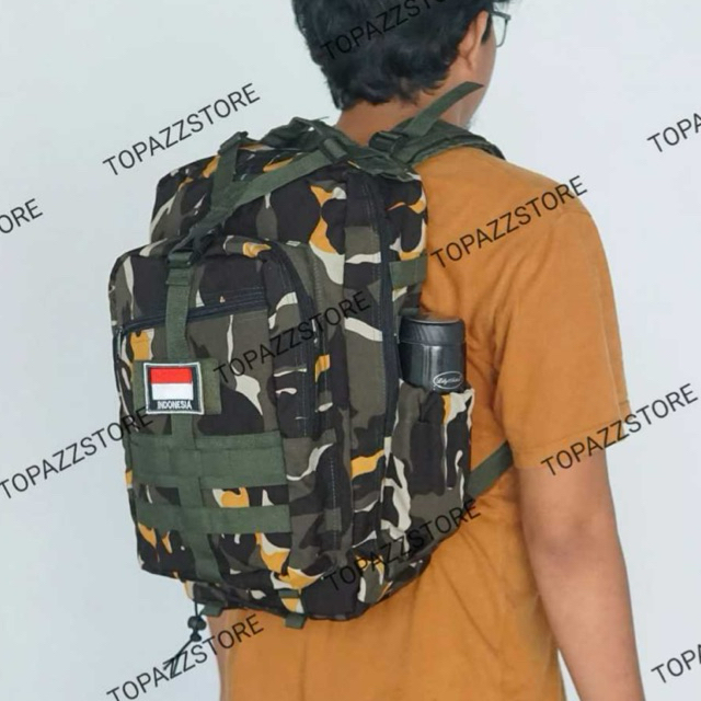 Jual Tas Army Polisi Militer Doreng Pelopor Ransel Punggung Tactical ...
