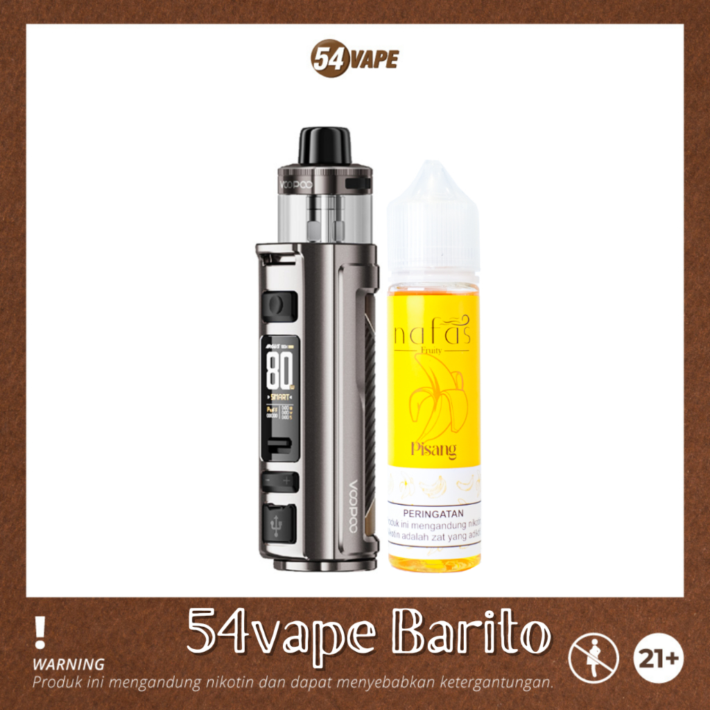 Jual Voopoo Argus Pro 2 Kit 80w 3000mAH 5ml + Liquid Nafas 60ml ...