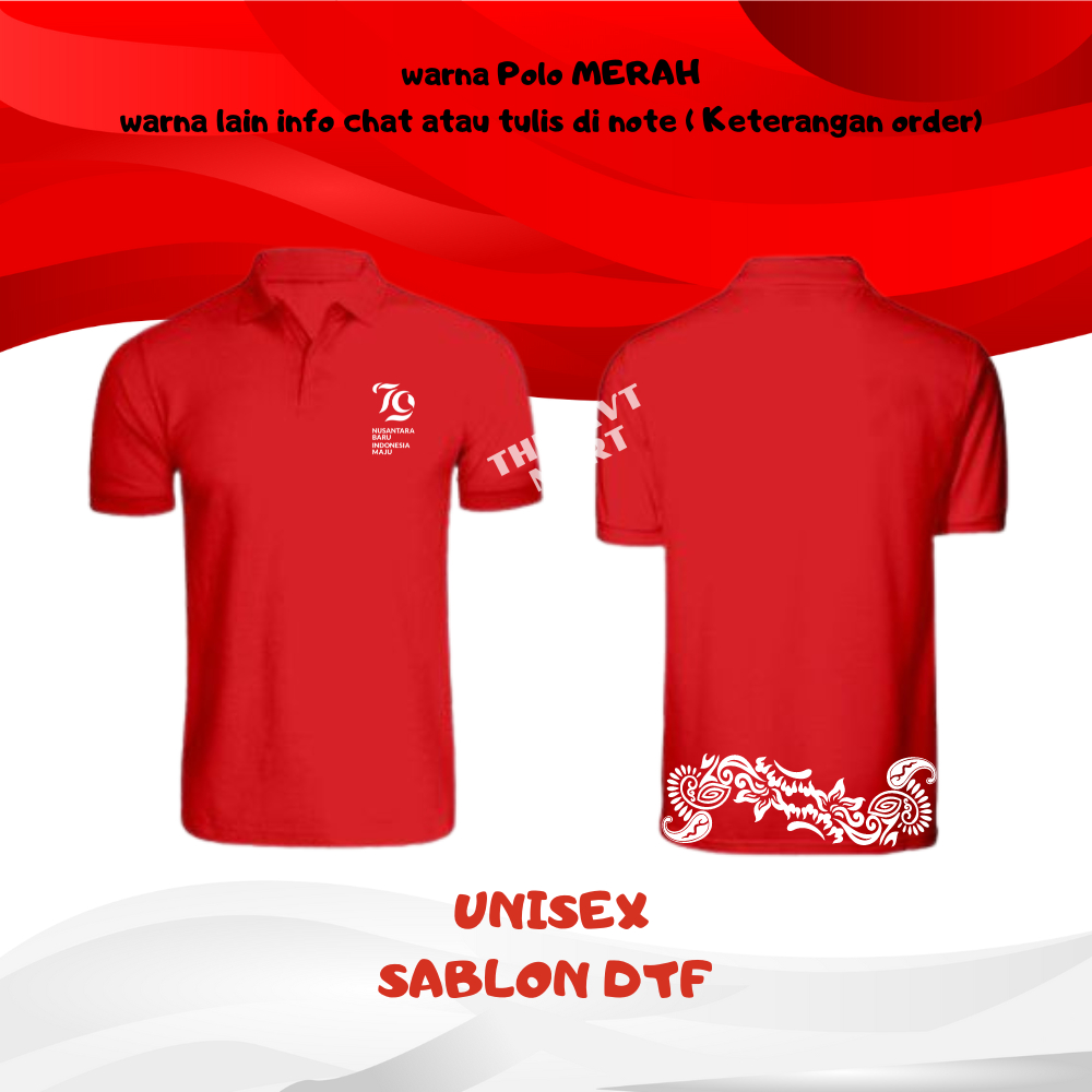 Jual POLOSHIRT HUT RI 79 MOTIF BATIK PRIA WANITA - POLO CUSTOM - POLO ...