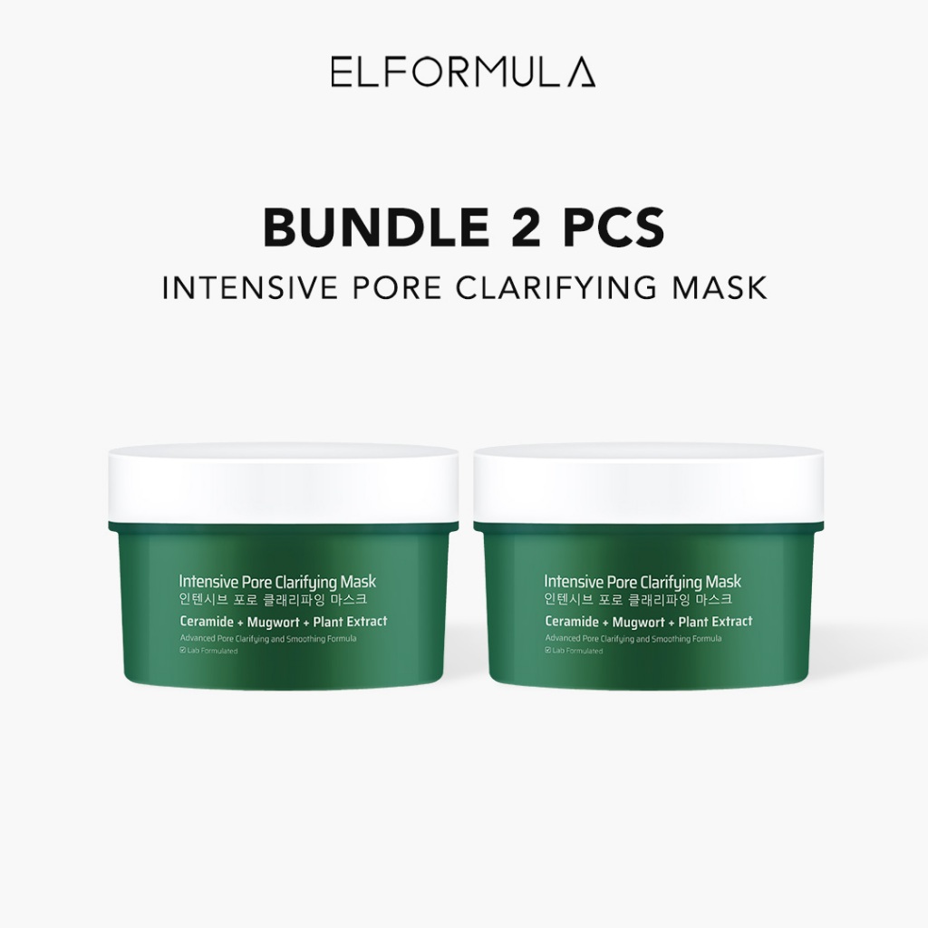 Jual ELFORMULA Bundle 2pcs Intensive Pore Clarifying Mugwort Mask ...