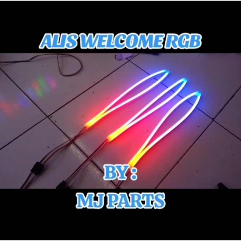 Jual Lampu LED DRL alis fleksibel WRGB APP 30 cm Welcome + RGB matrix ...