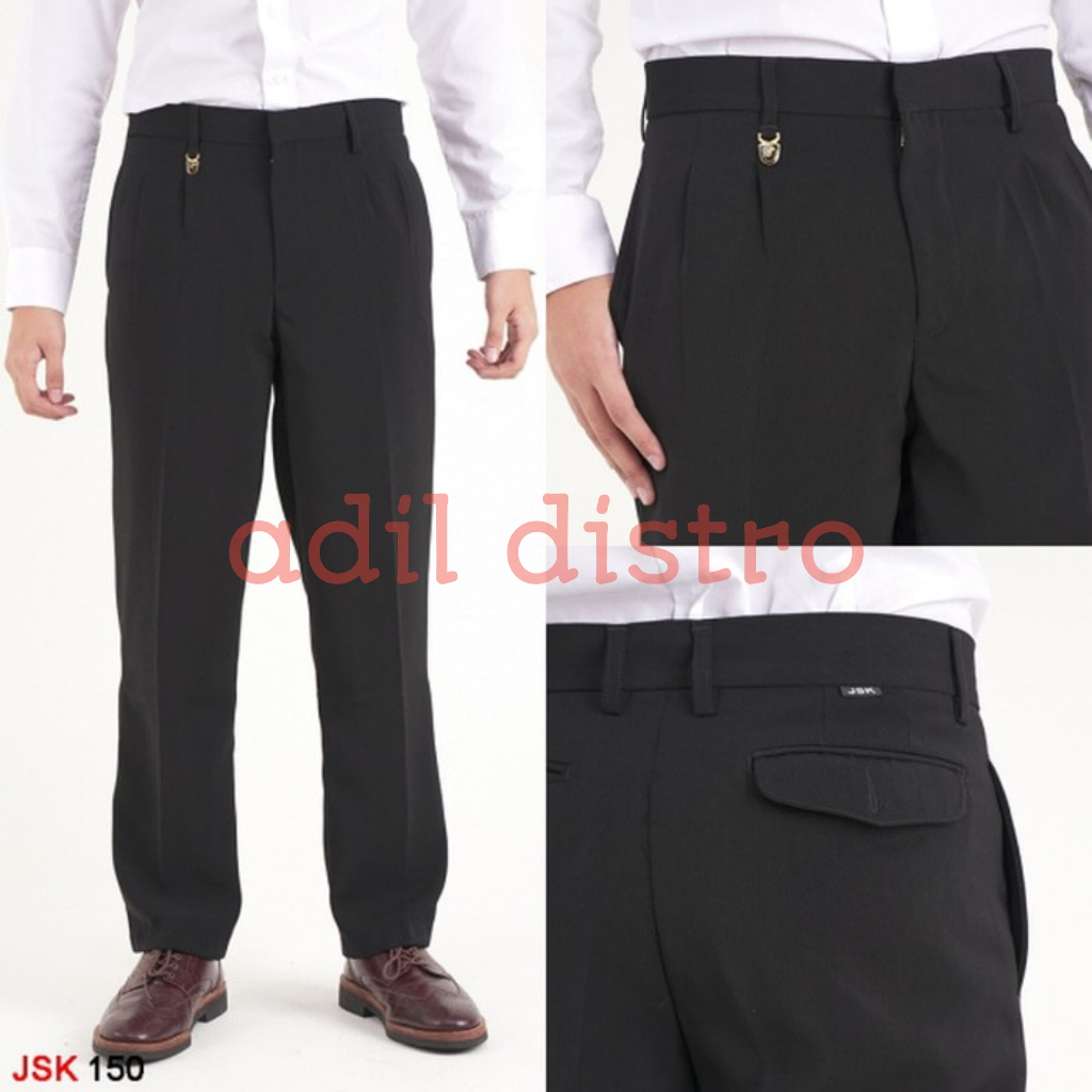 Jual Celana Kain Pria Panjang Standar Reguler Kerja Formal | Shopee ...