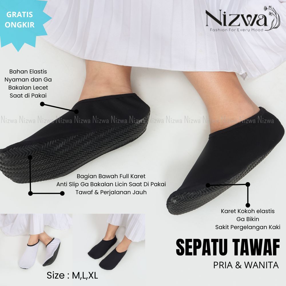 Jual Sepatu Tawaf Premium Pria Wanita Anti Slip Perlengkapan Haji dan ...