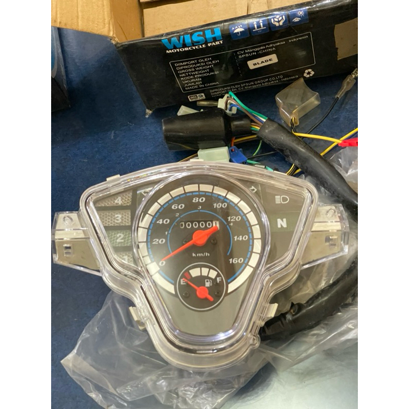 Jual SPEEDOMETER KOMPLIT MOTOR BLADE KILOMETER ASSY WISH | Shopee Indonesia