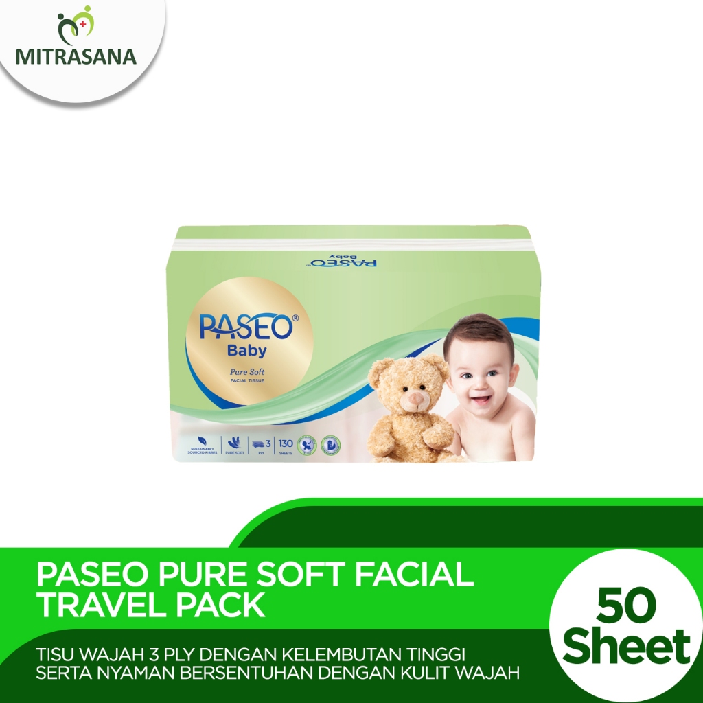 Jual Paseo Pure Soft Facial Travel Pack 50 S | Shopee Indonesia