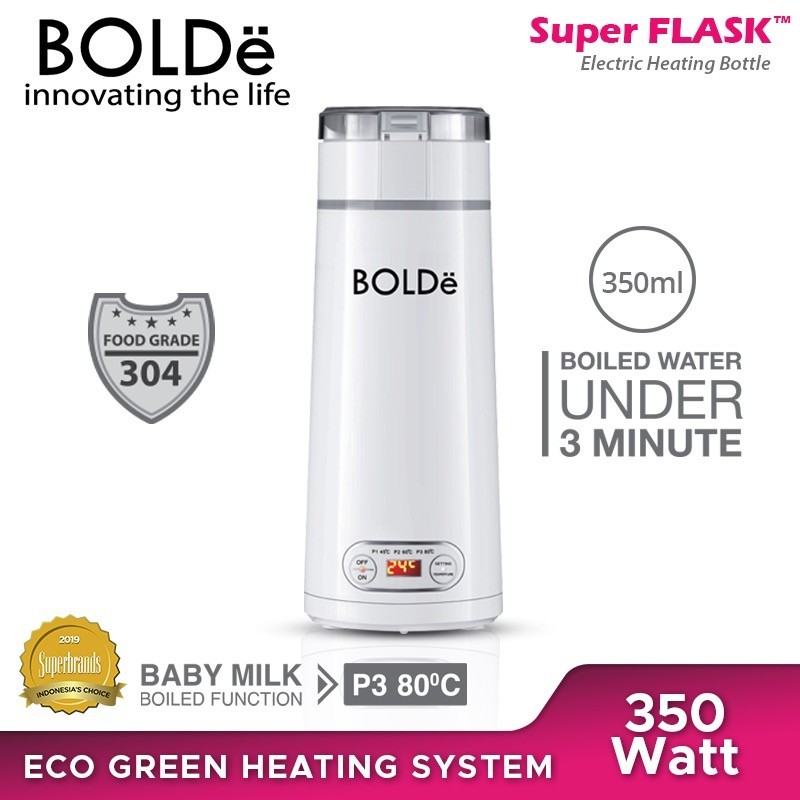 Jual BOLDe Super Flask Botol Minum dan Pemanas Elektrik 350 ml Termos ...