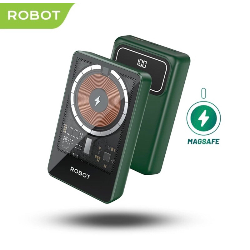 Jual ROBOT PB Nirkable Magnetic 10000mAh magsafe wireless 15W Port A&C ...