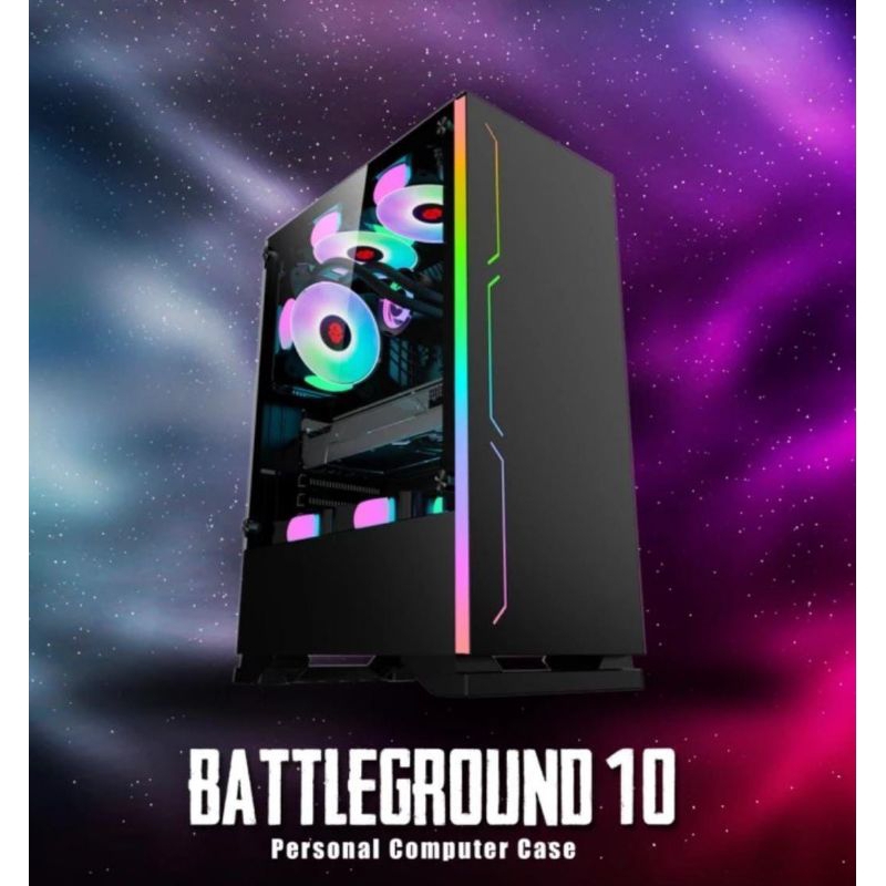 Jual Casing PC Gaming Simbadda BattleGround 10 Black / White ATX , mATX ...