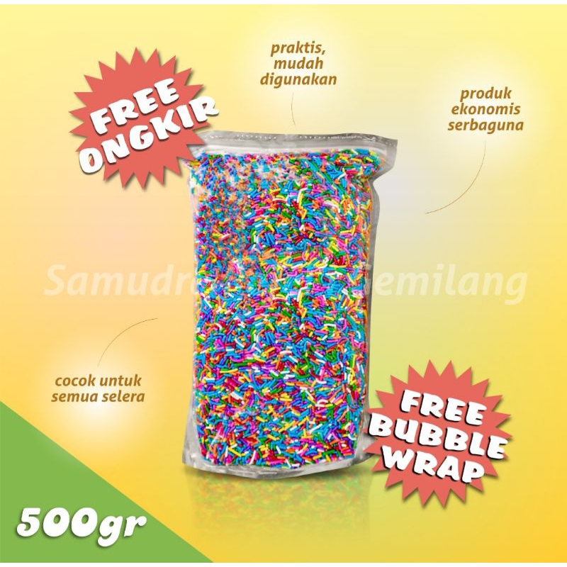 Jual Meses Premium warna-warni 500gram / Meses rainbow 500gr | Shopee ...