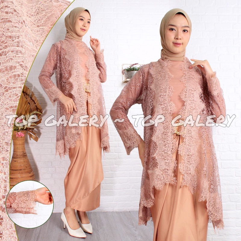 Jual Outer Brukat Kondangan Kekinian / Stelan Outer Brukat Renda Rok ...