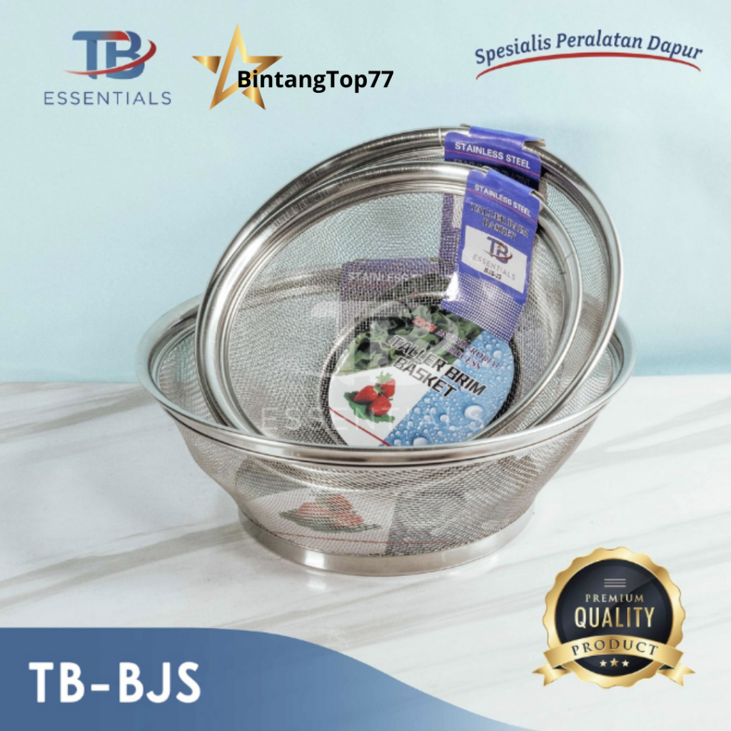 Jual Mangkuk Saringan Stainless Taller Brim Basket / Wakul Baskom ...