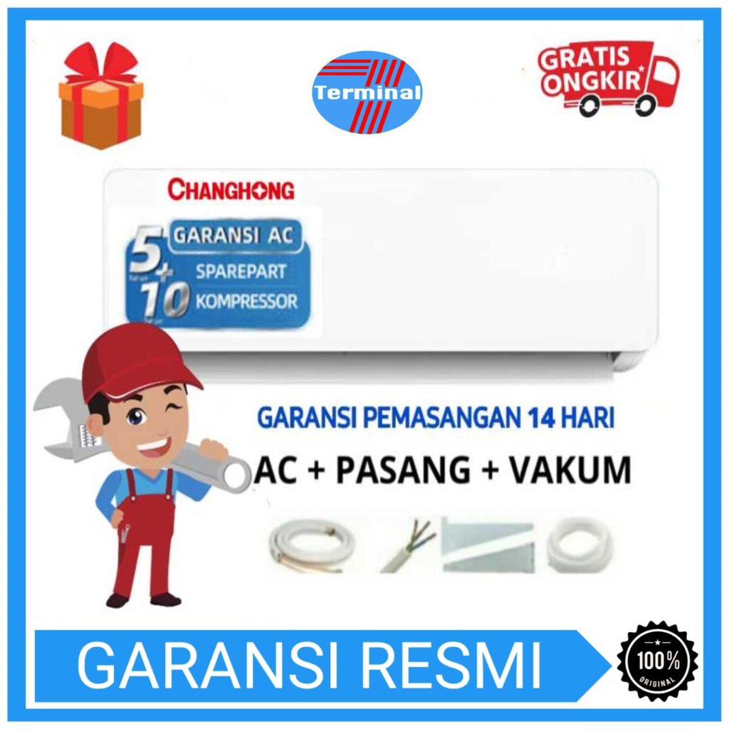 Jual AC CHANGHONG CSC 09NVB/09 NVB AC 1PK AC SPLIT 1 PK STANDARD CSC09NVB | Shopee Indonesia