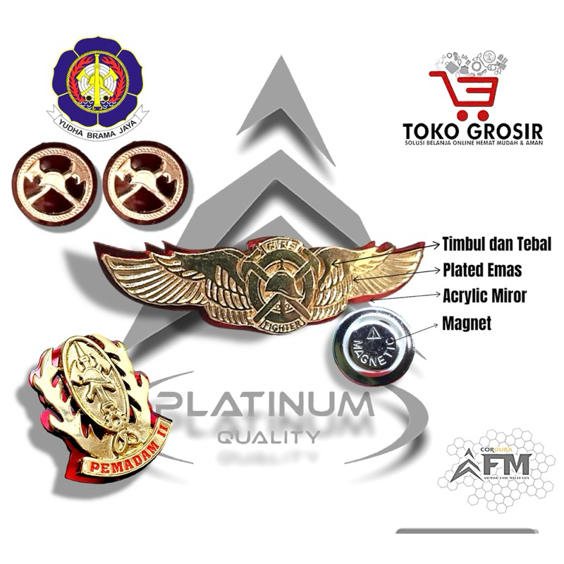 Jual Pin Magnet Pemadam | Monogram Pemadam | Wing Pemadam | Pin Pemadam ...
