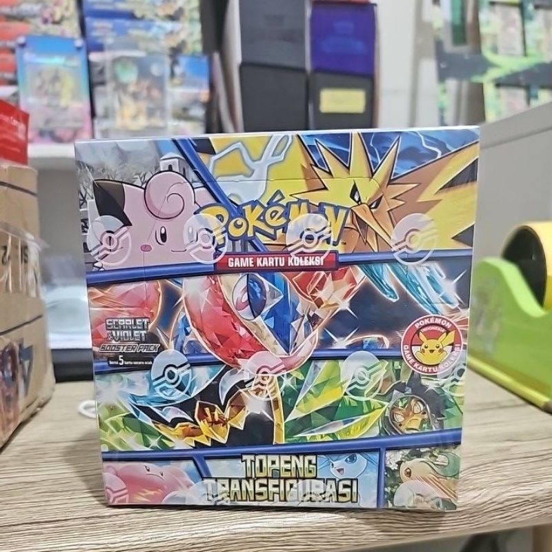 Jual booster box topeng transfigurasi tcg pokemon indonesia original kartu factory sealed ...