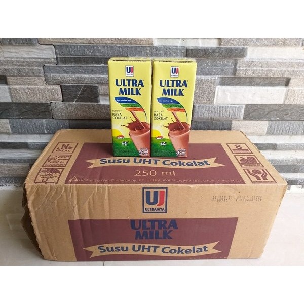 Jual SUSU ULTRA COKLAT / COKELAT 250 ML DUS ISI 24 KOTAK / SUSU UHT | Shopee Indonesia