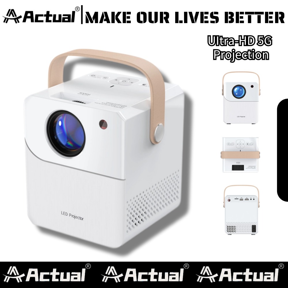 Jual Actual【COD】PROMO!! FTT Proyektor with berdiri Proyektor Mini HD ...