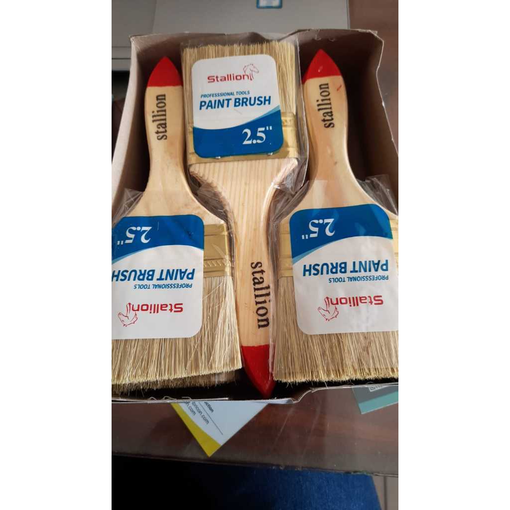 Jual Kuas Cat Kayu Besi Tembok stallion 2.5 Inch | Shopee Indonesia